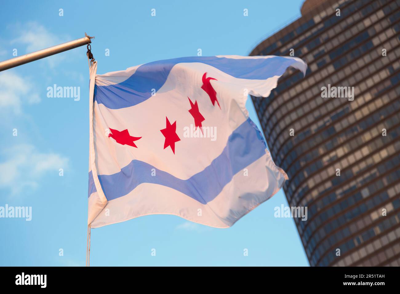 Flag of city of chicago hi-res stock photography and images - Alamy