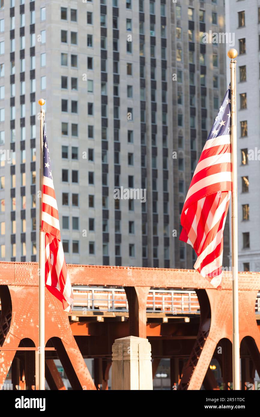 Chicago, Illinois, Chicago, CTA train (Chicago Transport Association ...