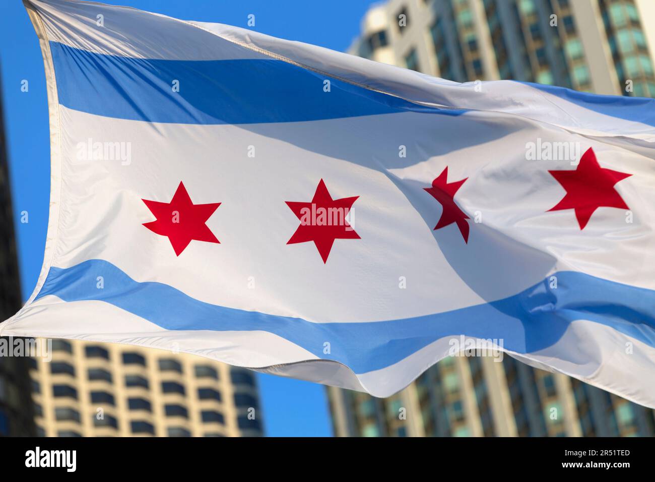 Flag of city of chicago hi-res stock photography and images - Alamy