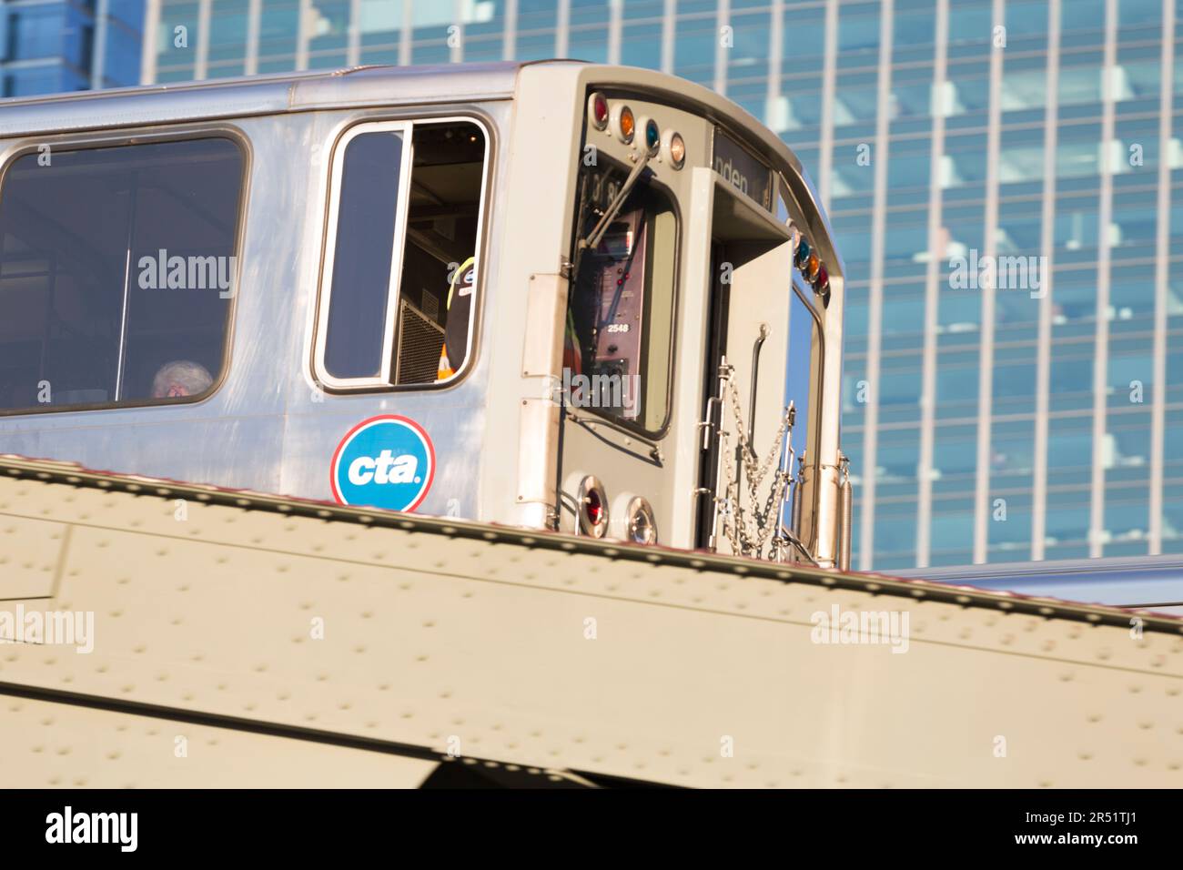 Chicago, Illinois, Chicago, CTA train (Chicago Transport Association ...