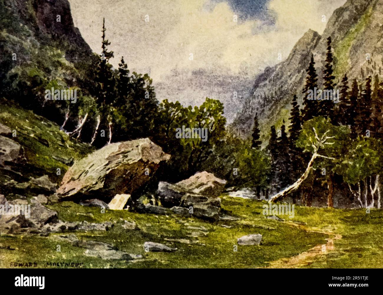 The Camping-Ground at Lidarwat painted by Major Edward Molyneux from ...