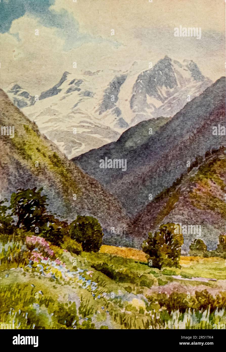 Mount Haramokh, from the Erin Nullah painted by Major Edward Molyneux ...