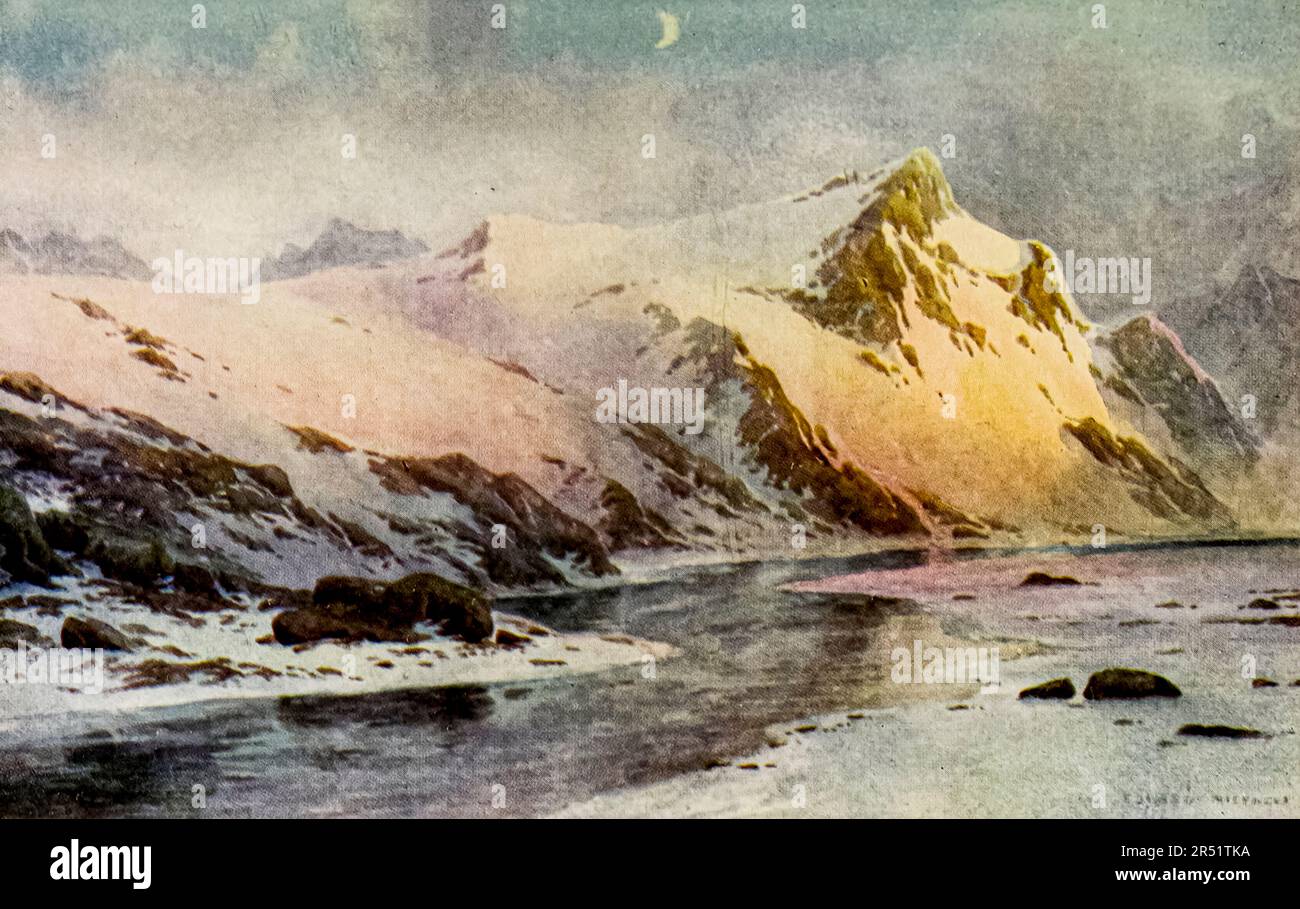 A Mountain Glen, before the Melting of the Snows painted by Major ...