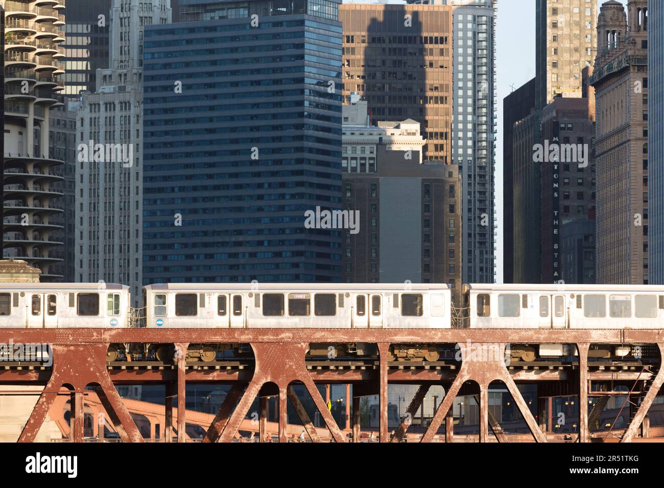 Chicago, Illinois, Chicago, CTA train (Chicago Transport Association ...