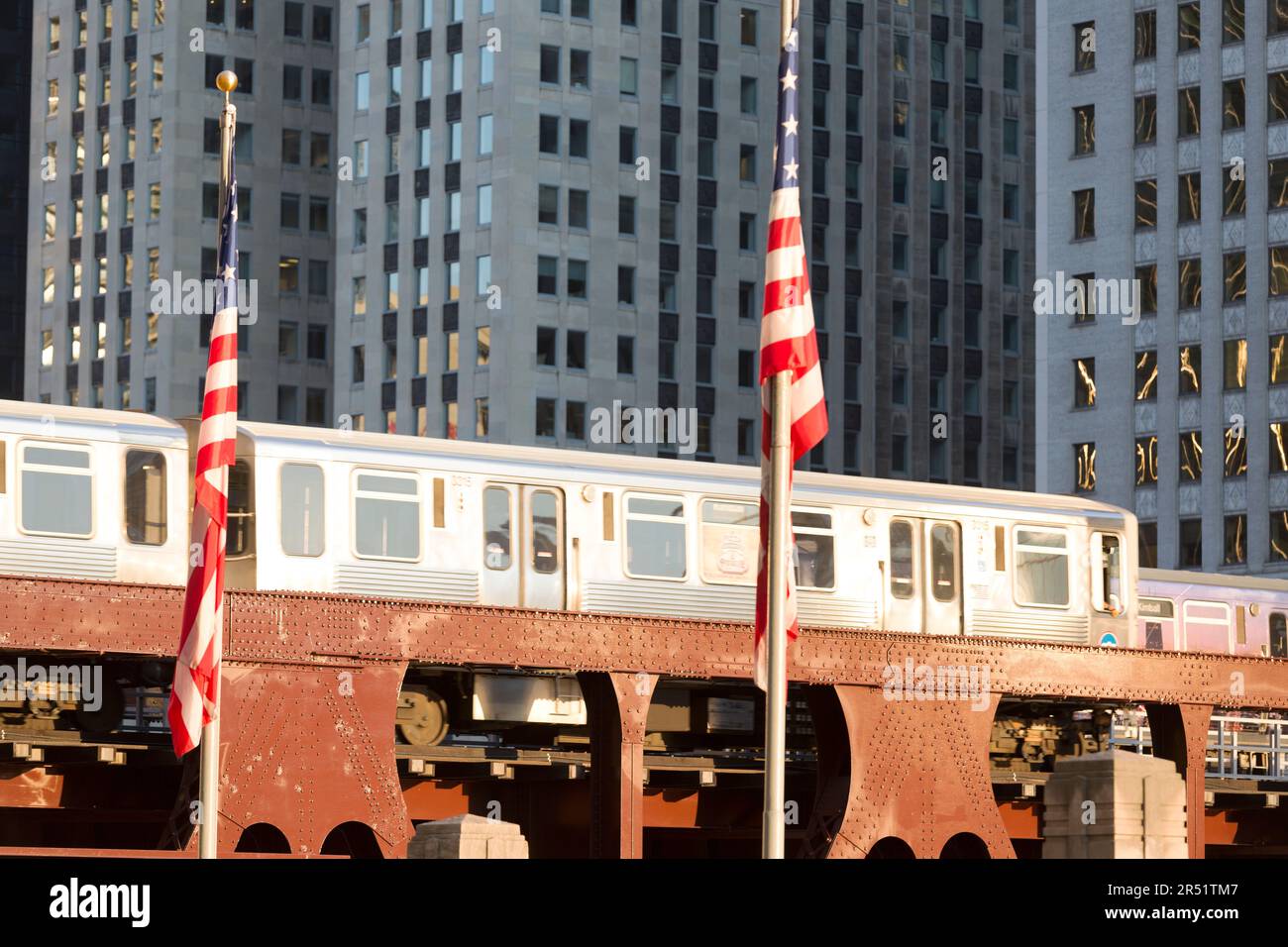 Chicago, Illinois, Chicago, CTA train (Chicago Transport Association ...