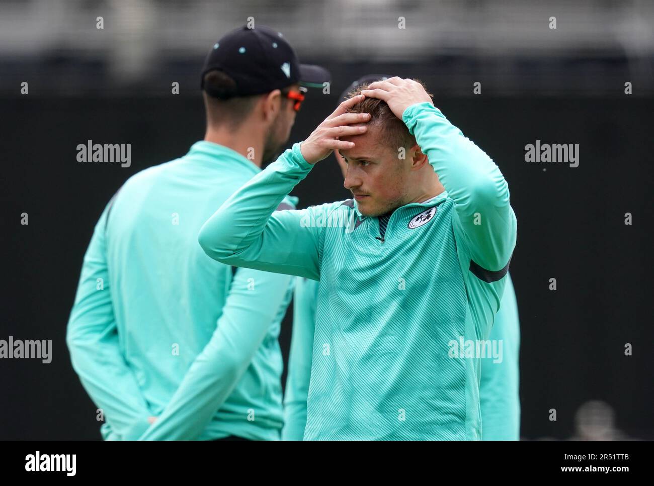 Ireland's James McCollum during the nets session at Lord's Cricket ...