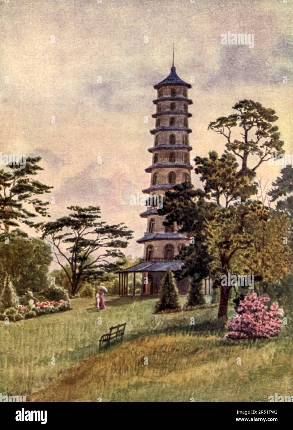 The Pagoda Painted by T. Mower Martin (Thomas Mower Martin) from the ...
