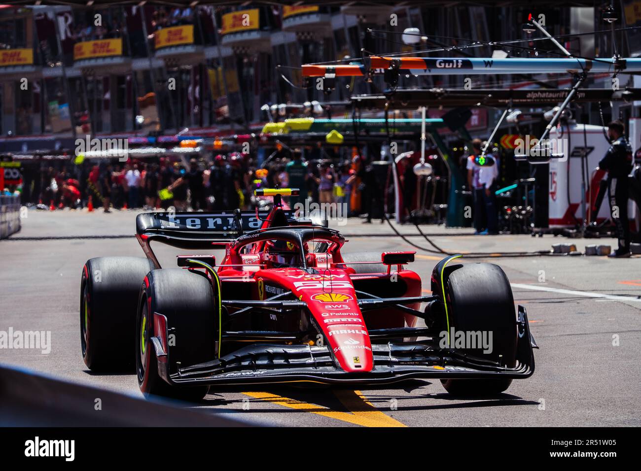 Monte-Carlo, Monaco, Circuit de Monaco, 27.May.2023: Carlos Sainz, Ferrari F1 driver, during the ...