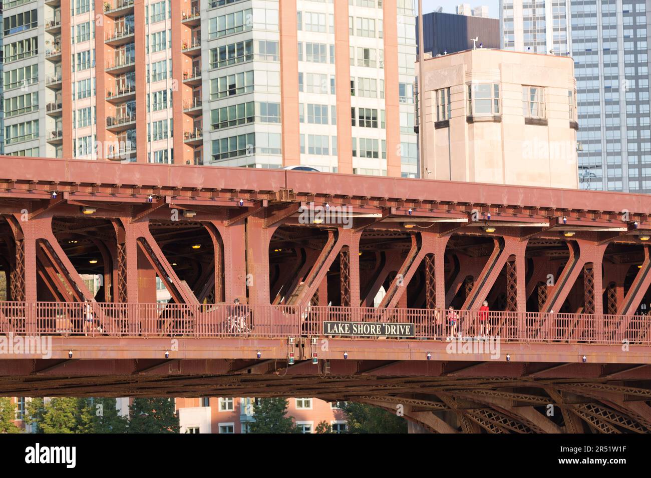 USA, Illinois, Chicago, Lake Shore Drive bridge Stock Photo - Alamy