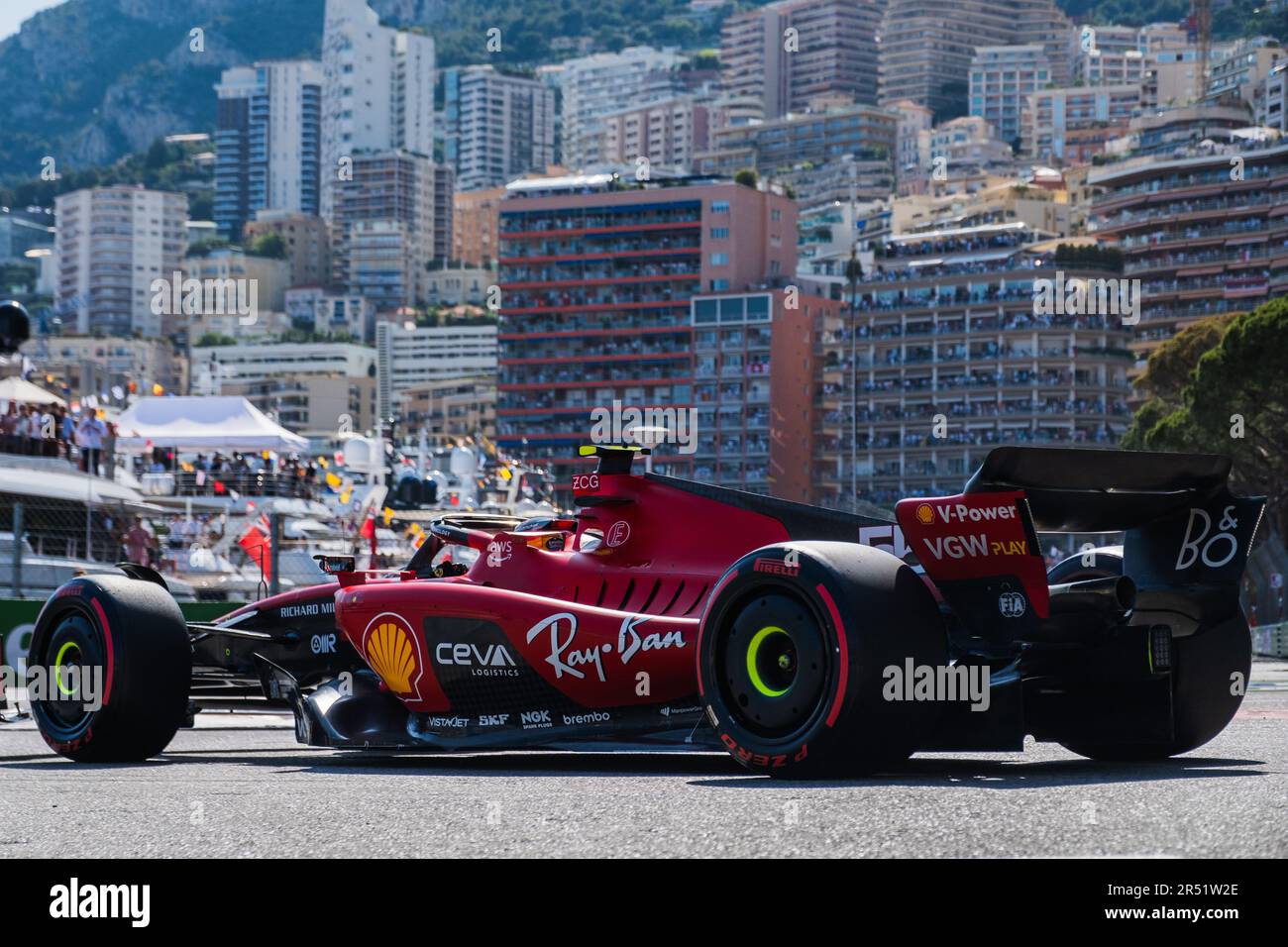 Monte-Carlo, Monaco, Circuit de Monaco, 27.May.2023: Carlos Sainz, Ferrari F1 driver, during the ...