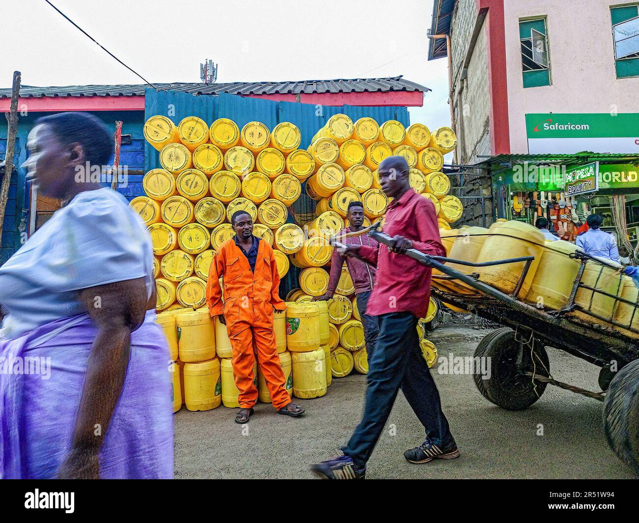 Nairobi, Kenya. 21st May, 2023. 30-Year-Old Fred Makori (L) and Joseph ...