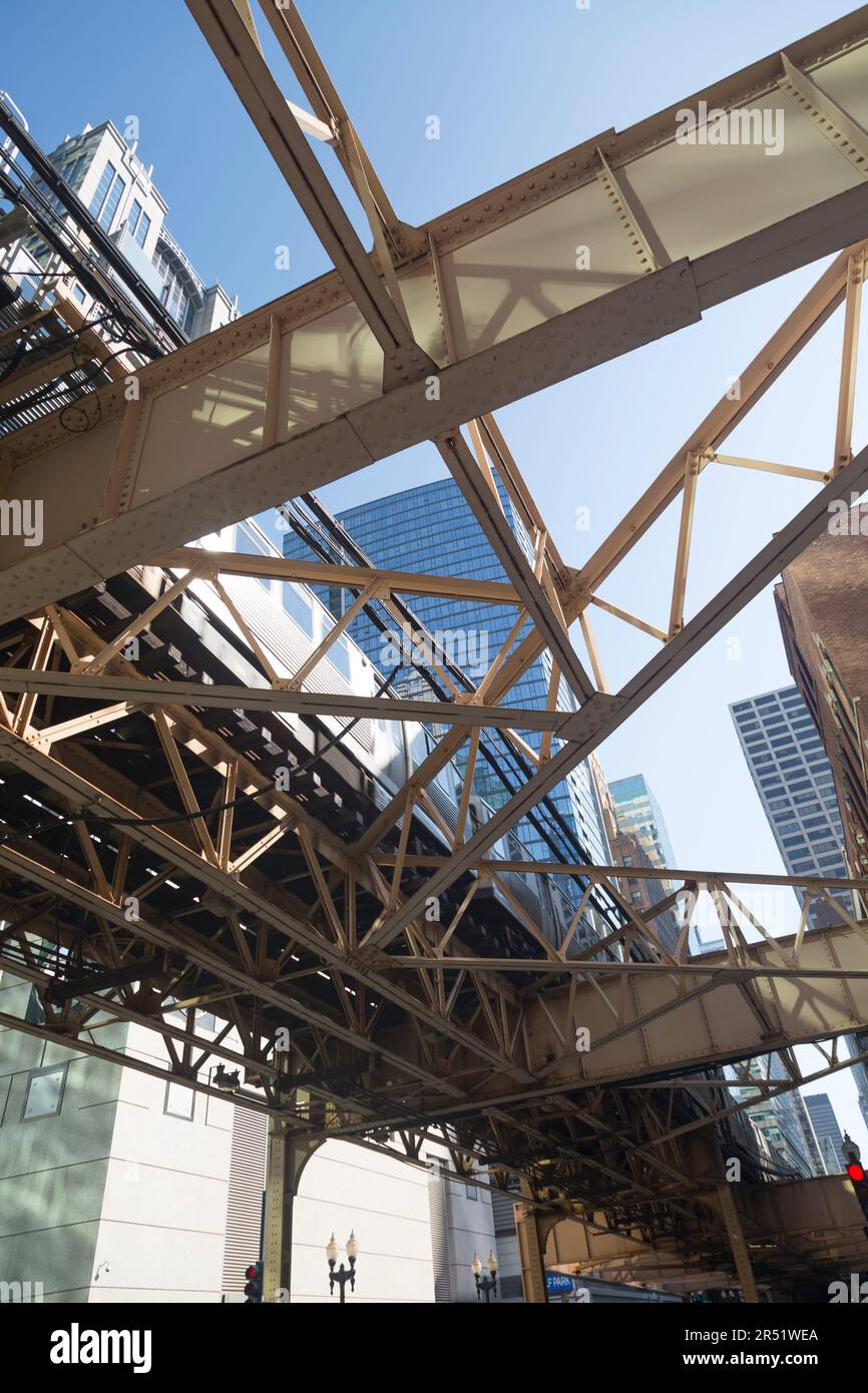 Chicago cta train hi-res stock photography and images - Alamy
