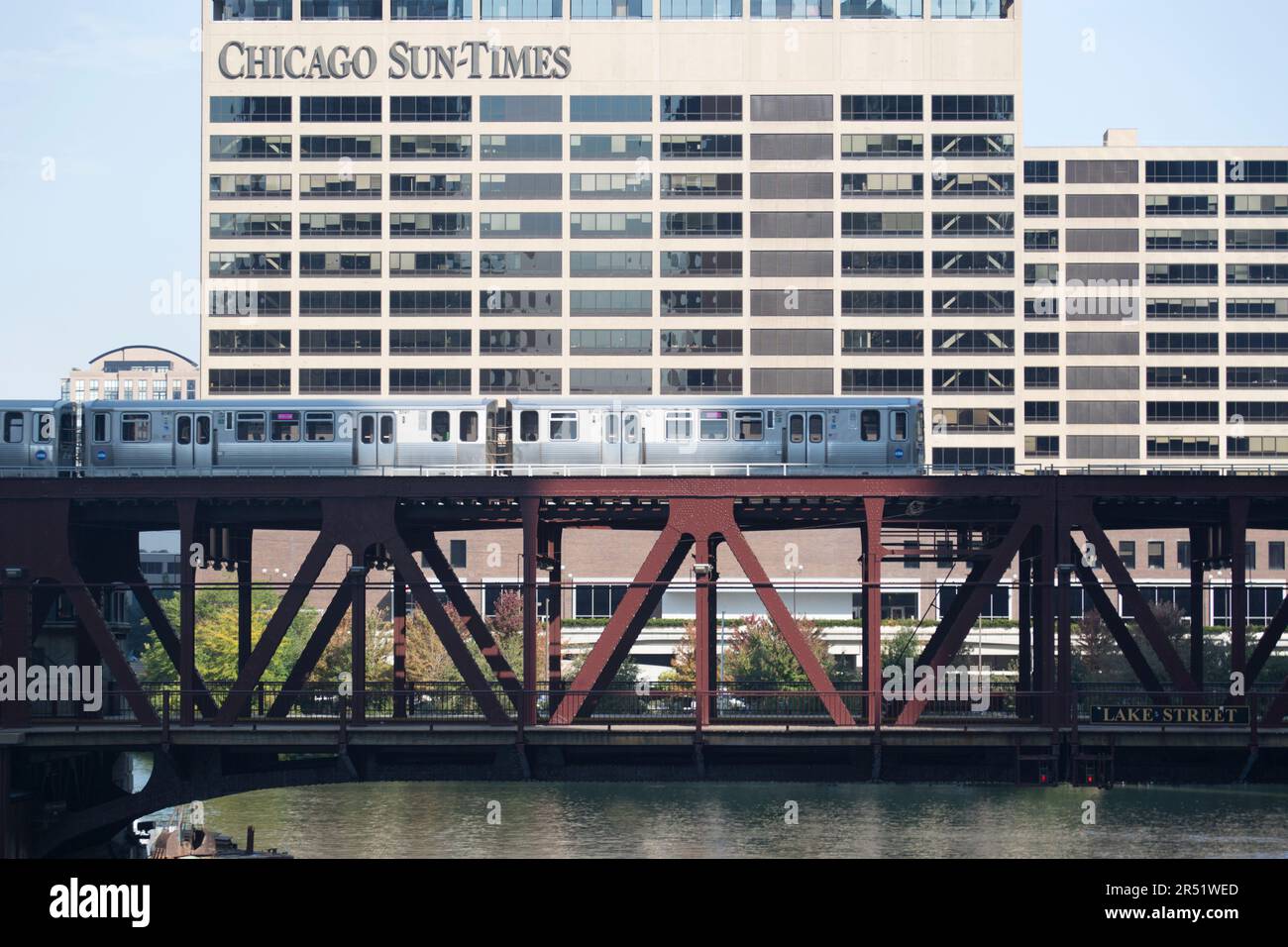 USA, Illinois, Chicago, Lake Street bridge Stock Photo - Alamy