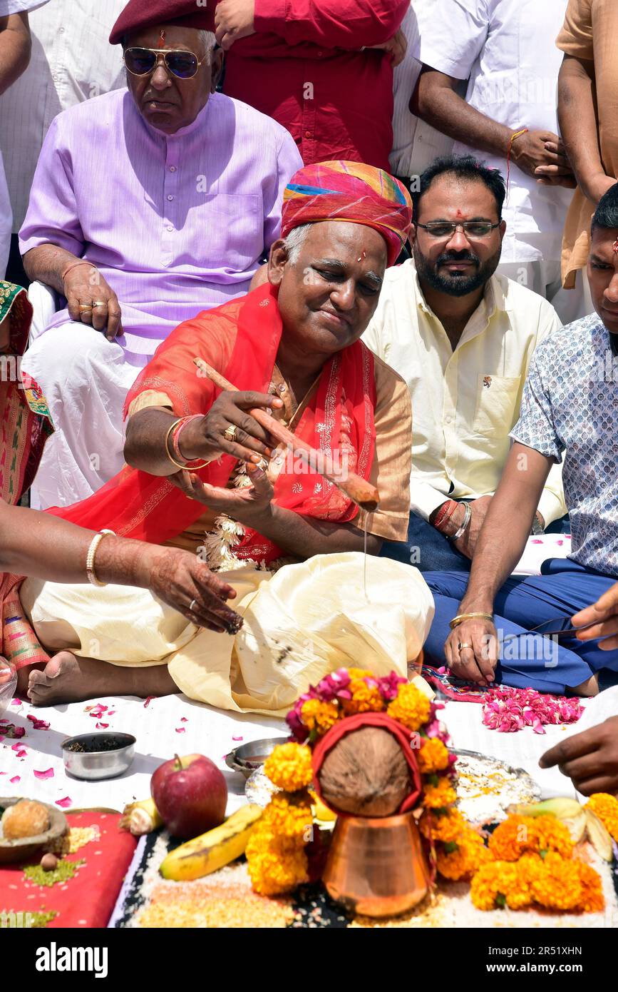 Bikaner, Rajasthan, India. 29th May, 2023. Shri Akhil Bhartiya Mahamandaleshwar, Shri Sarju Das ...