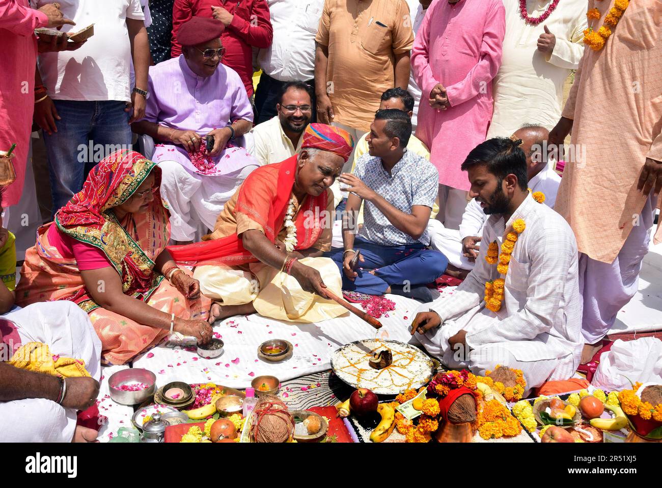 Bikaner, Rajasthan, India. 29th May, 2023. Shri Akhil Bhartiya Mahamandaleshwar, Shri Sarju Das ...