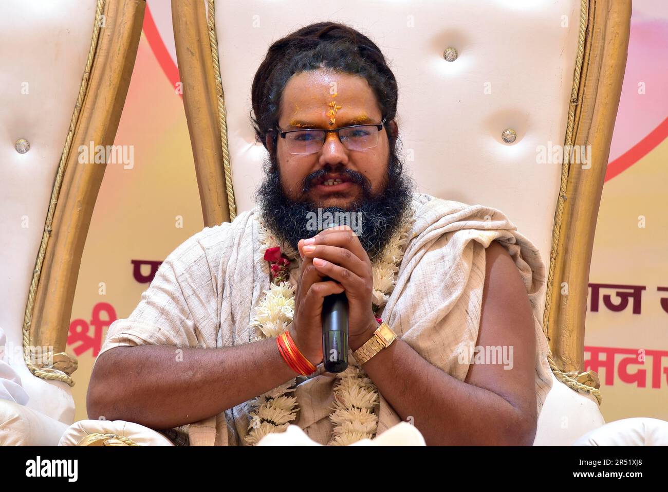 Bikaner, Rajasthan, India. 29th May, 2023. Shri Akhil Bhartiya Mahamandaleshwar, Shri Sarju Das ...