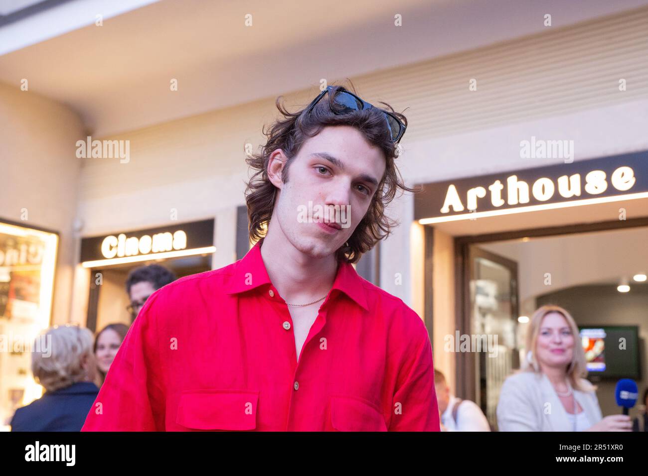 Rome, Italy. 30th May, 2023. Actor Matteo Oscar Giuggioli attends the ...