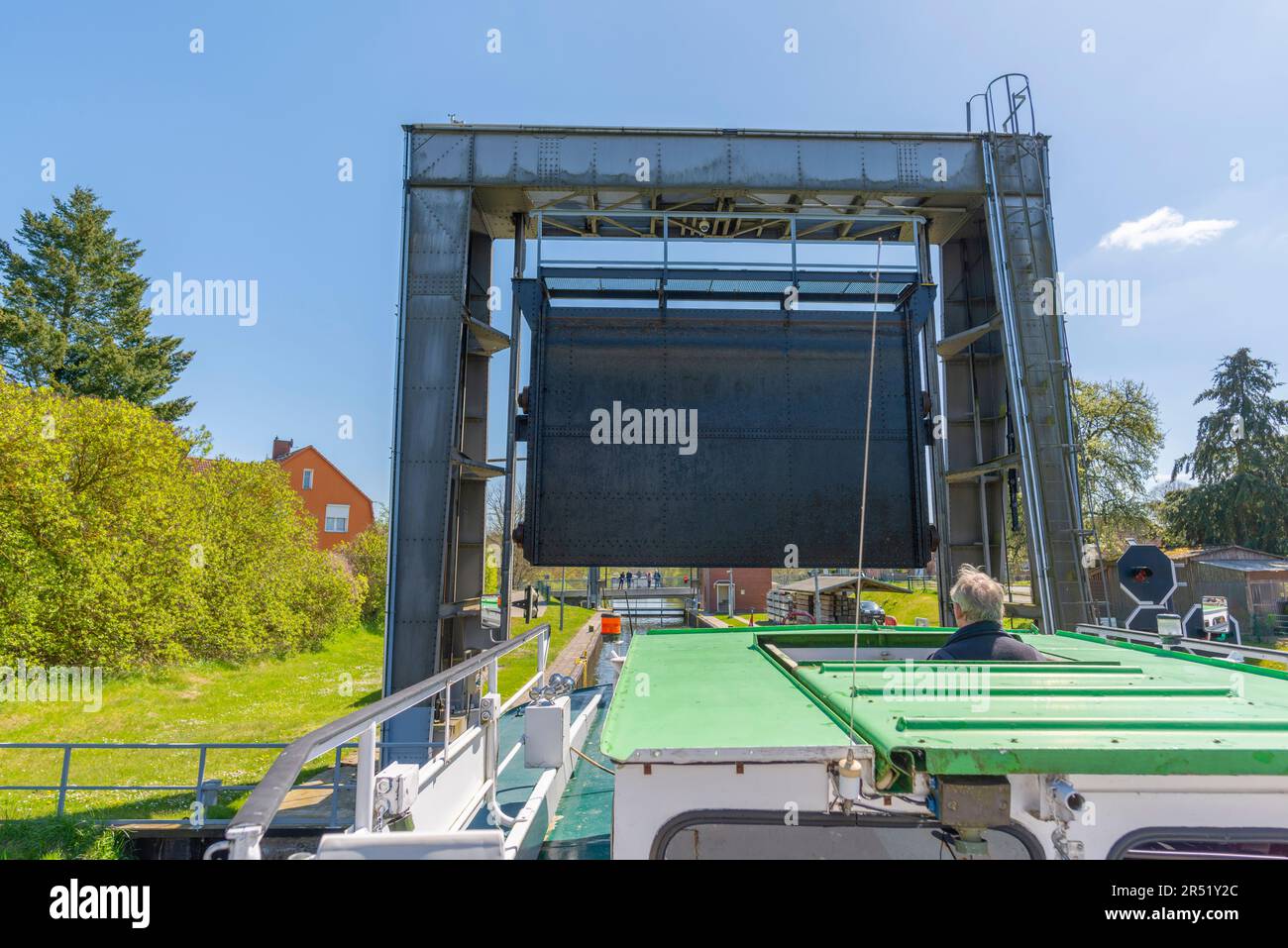 Mirow lock, Mirow, Mecklenburg Lake District, Mecklenburg-West ...