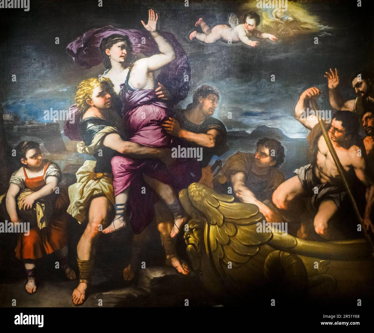 Il ratto di Elena (The Abduction of Helen), about 1660 by Luca Giordano ...