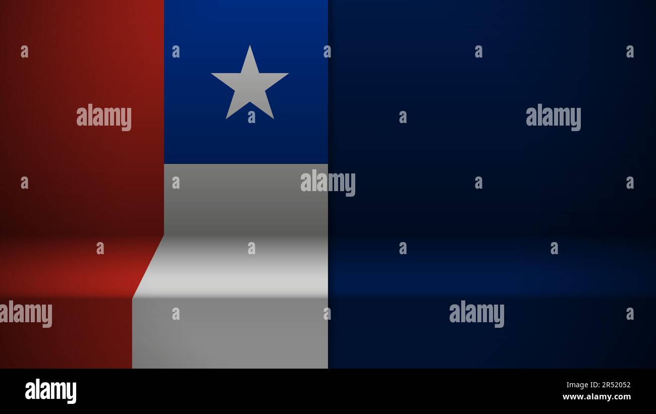 3d background with flag of Chile. An element of impact for the use you ...