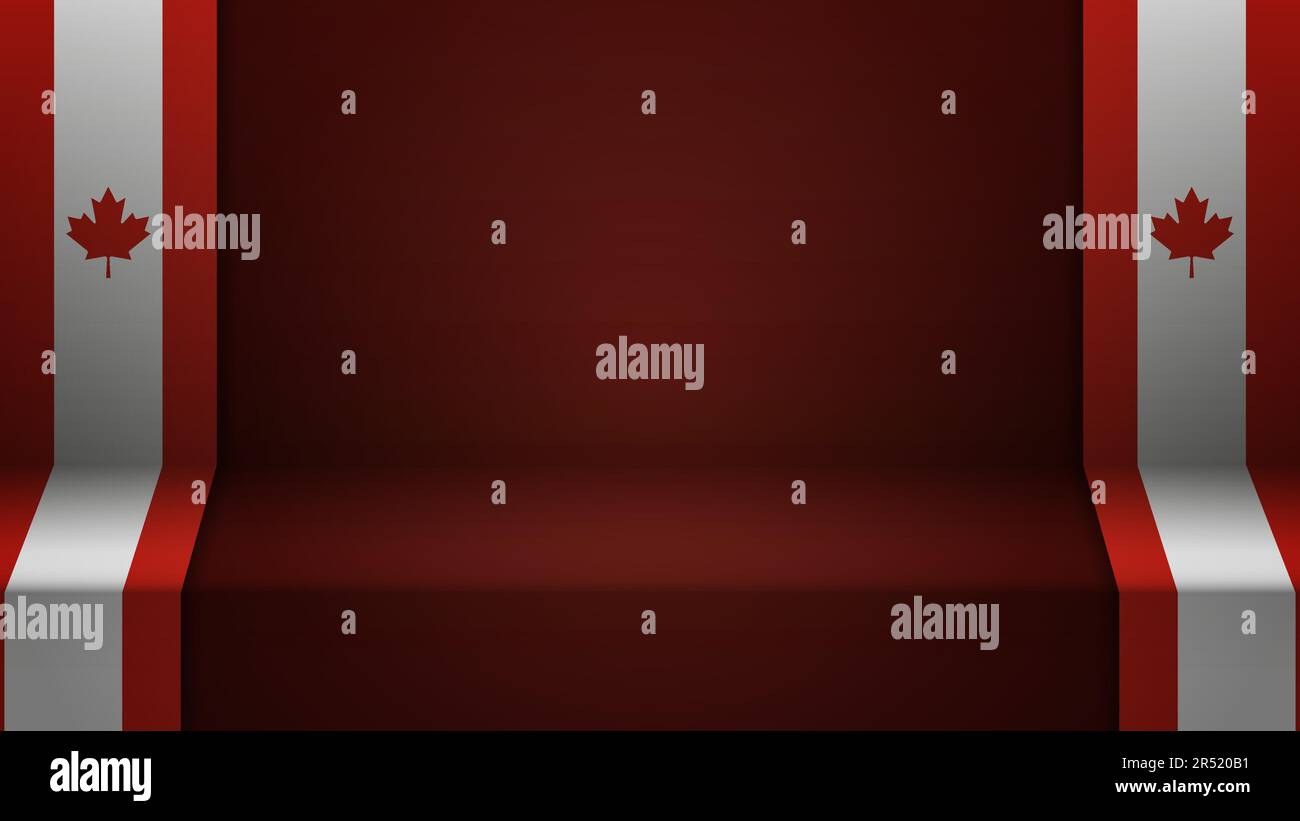 3d background with flag of Canada. An element of impact for the use you ...