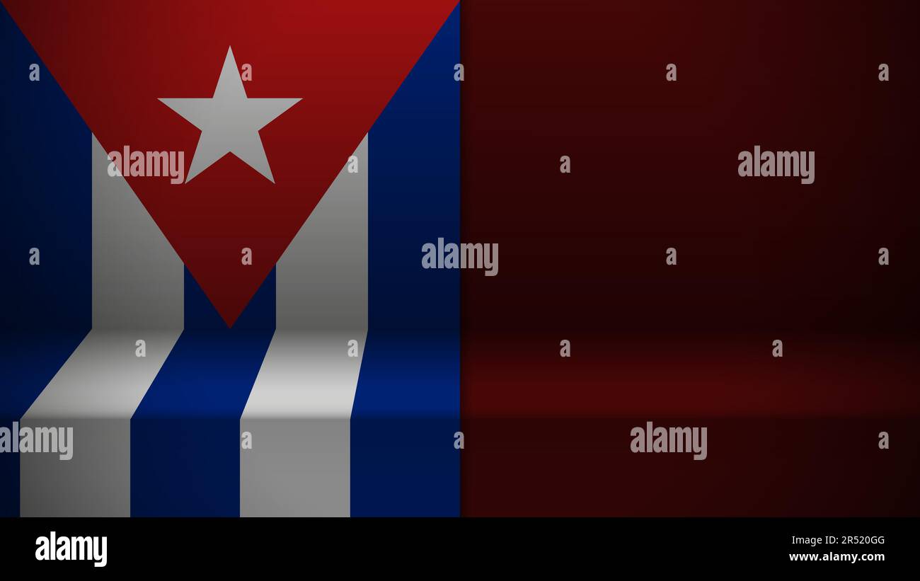 3d background with flag of Cuba. An element of impact for the use you ...