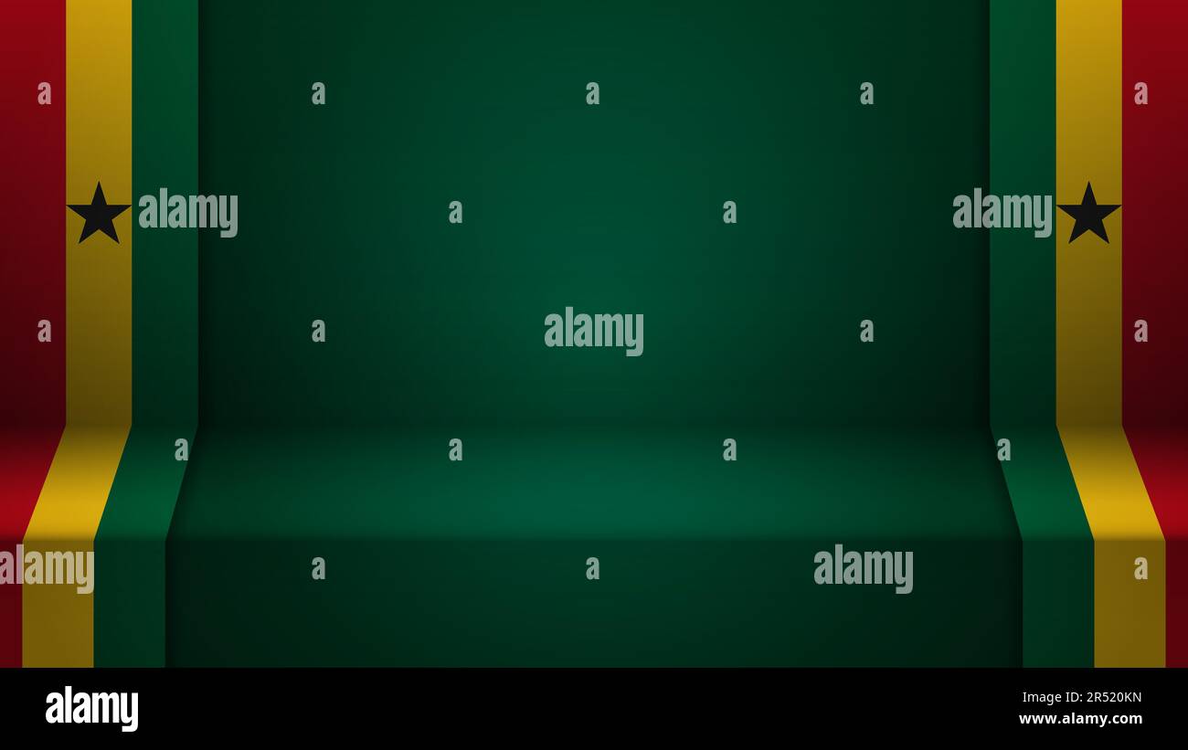 3d background with flag of Ghana. An element of impact for the use you ...