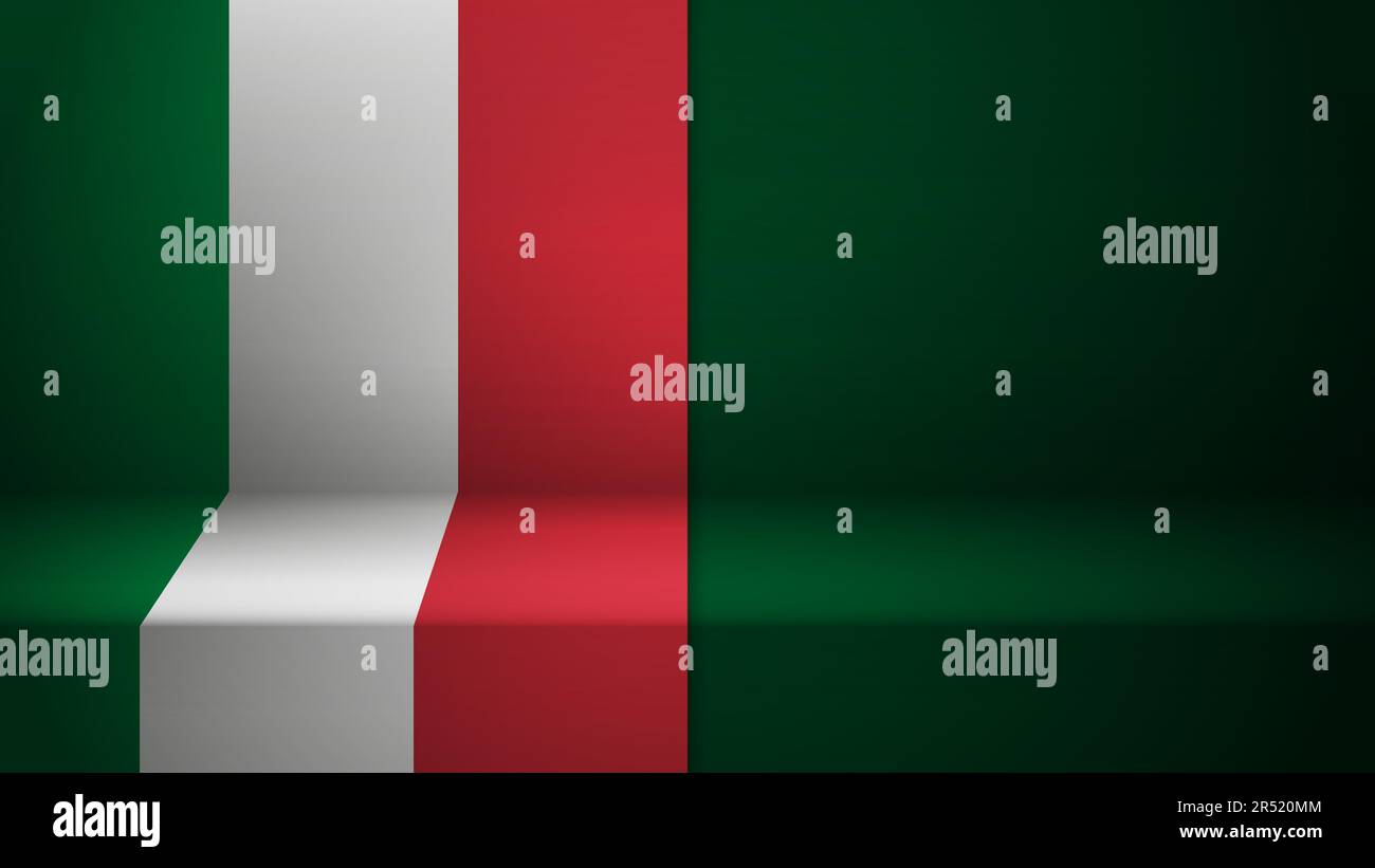 3d background with flag of Italy. An element of impact for the use you ...