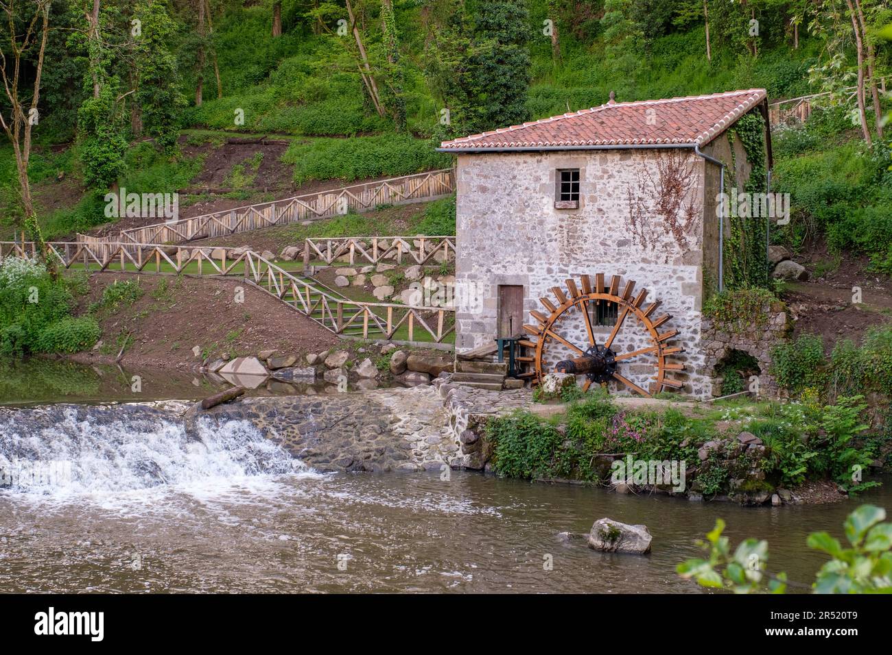 Moulin Louis Quériaud, on the river Le Goire. Confolens, Vienne, France ...