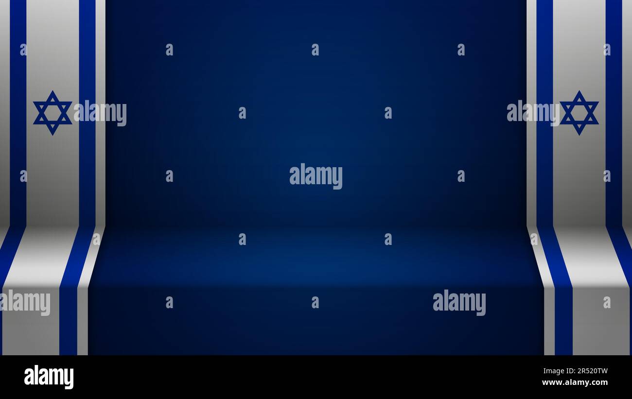 3d background with flag of Israel. An element of impact for the use you ...
