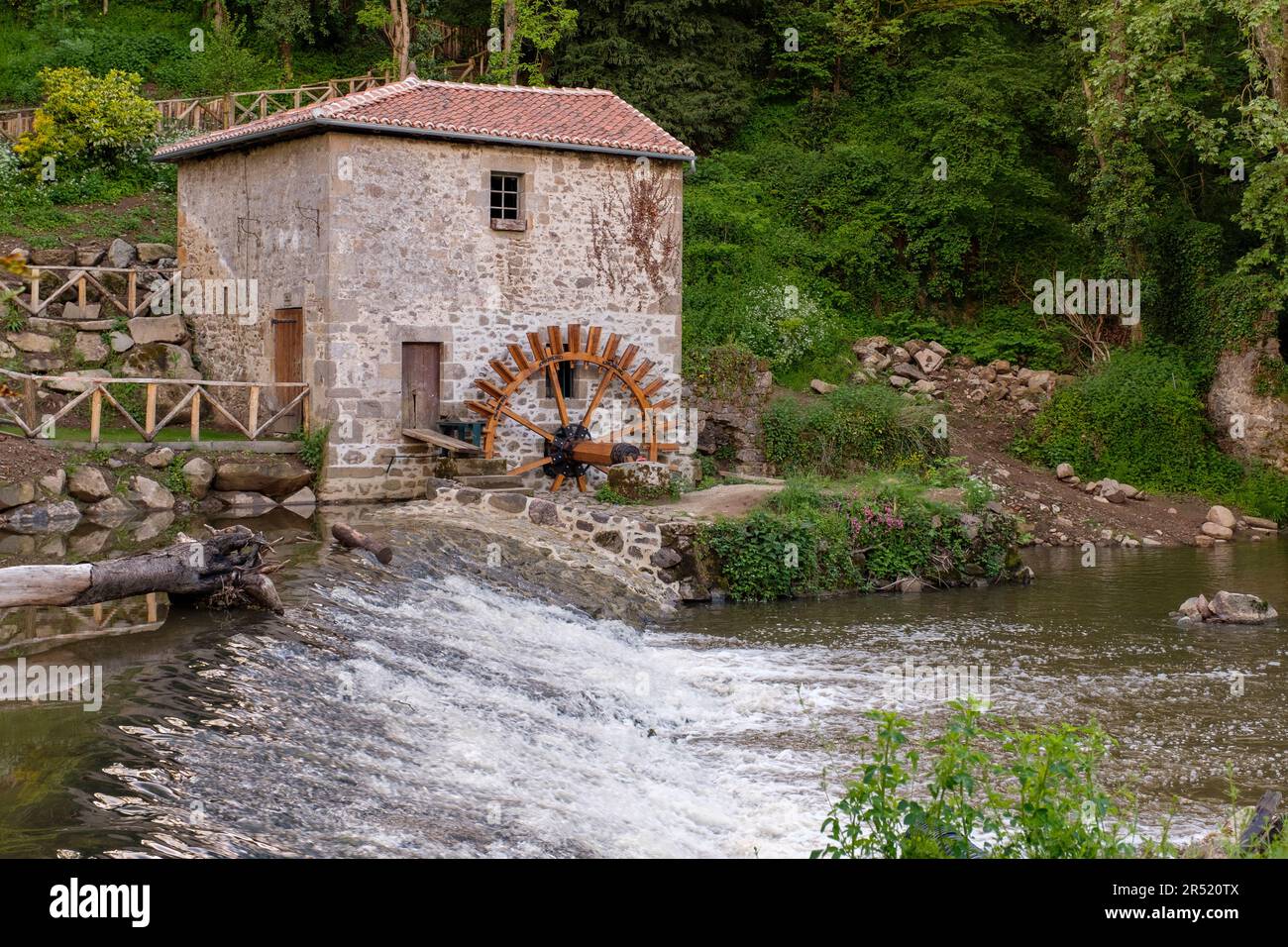 Moulin Louis Quériaud, on the river Le Goire. Confolens, Vienne, France ...