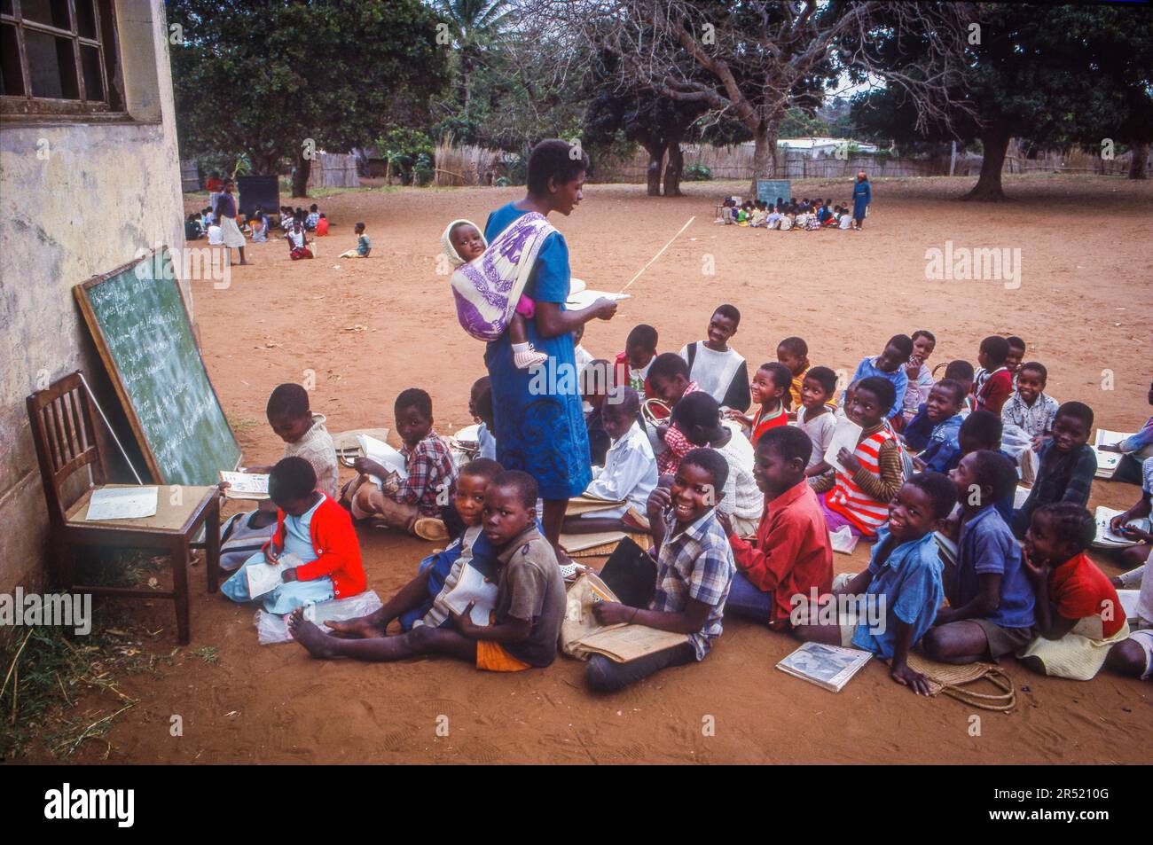 Mozambique, Xai-Xai; A primary school class is having their education ...