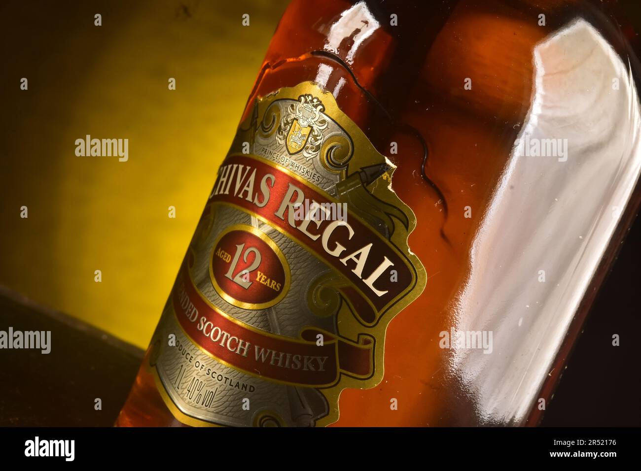 Chivas Regal whisky bottle Stock Photo - Alamy