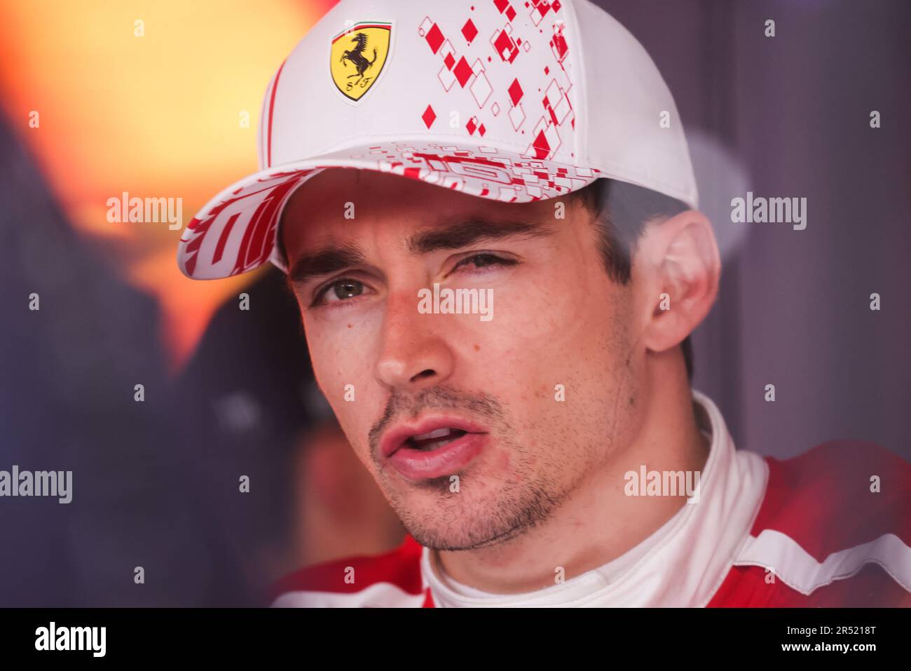 Charles Leclerc of Ferrari is seen after the F1 Grand Prix of Monaco at ...