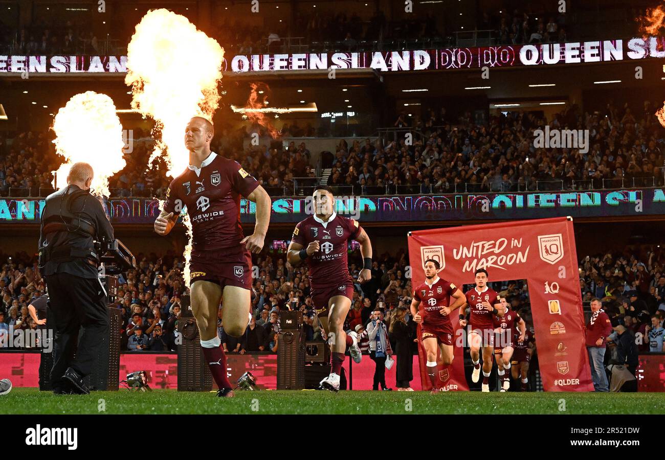 Adelaide, Australia. 31st May, 2023. Maroons captain Daly Cherry-Evans ...