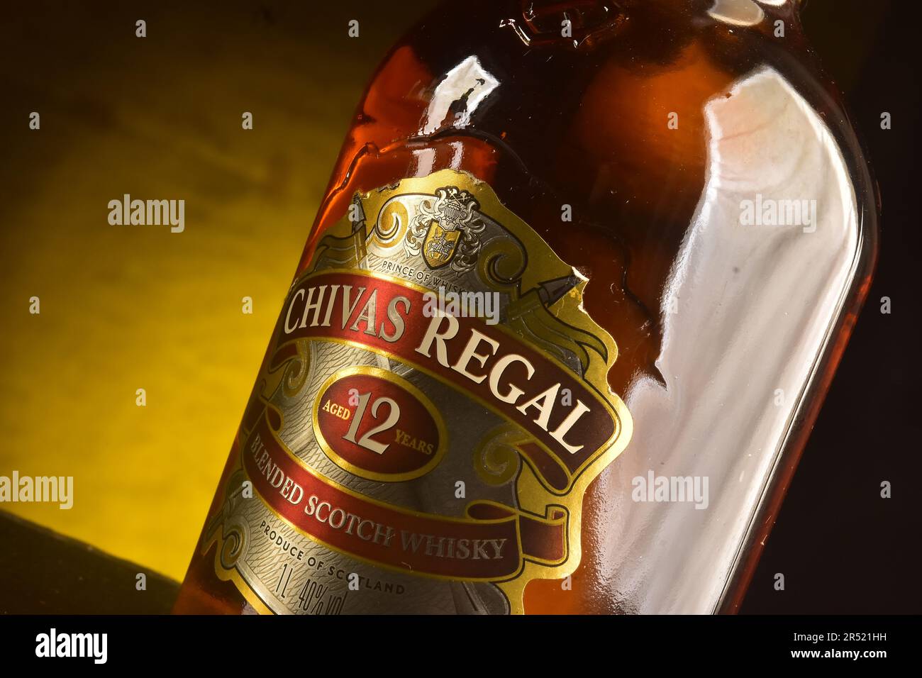 Chivas Regal whisky bottle Stock Photo - Alamy