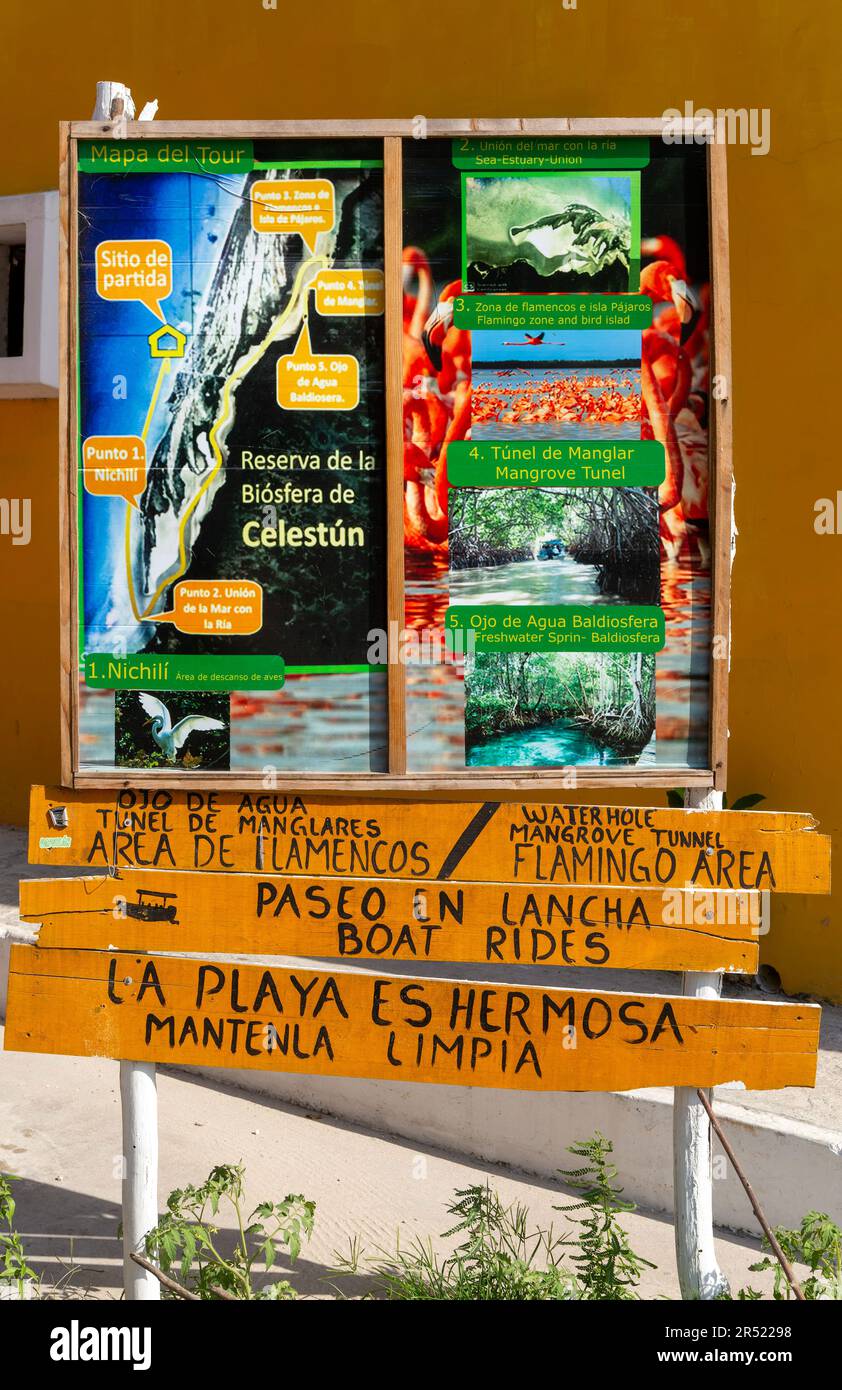 Information poster about biosphere nature reserve tourist attractions ...