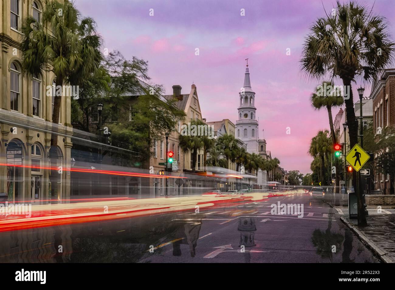Broad Street Charleston SC - Colorful facades, french doors, windows ...