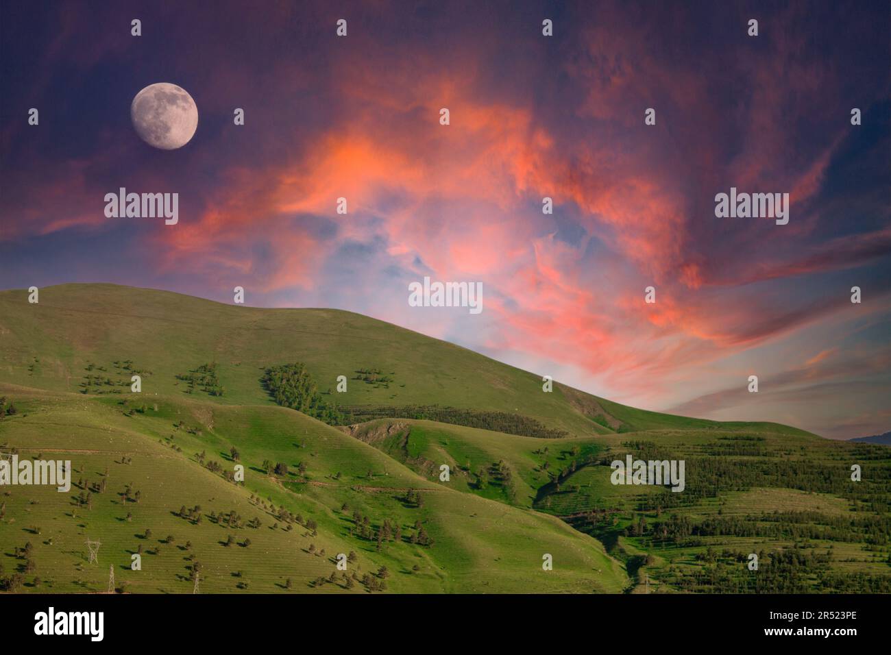 Moonrise wallpaper hi-res stock photography and images - Alamy