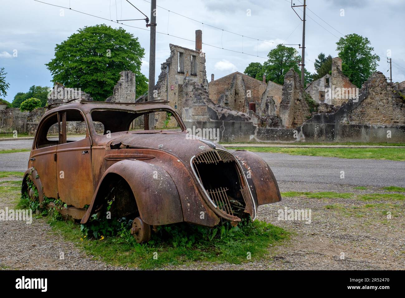 the memorial village of Oradour-sur-Glane Stock Photo - Alamy