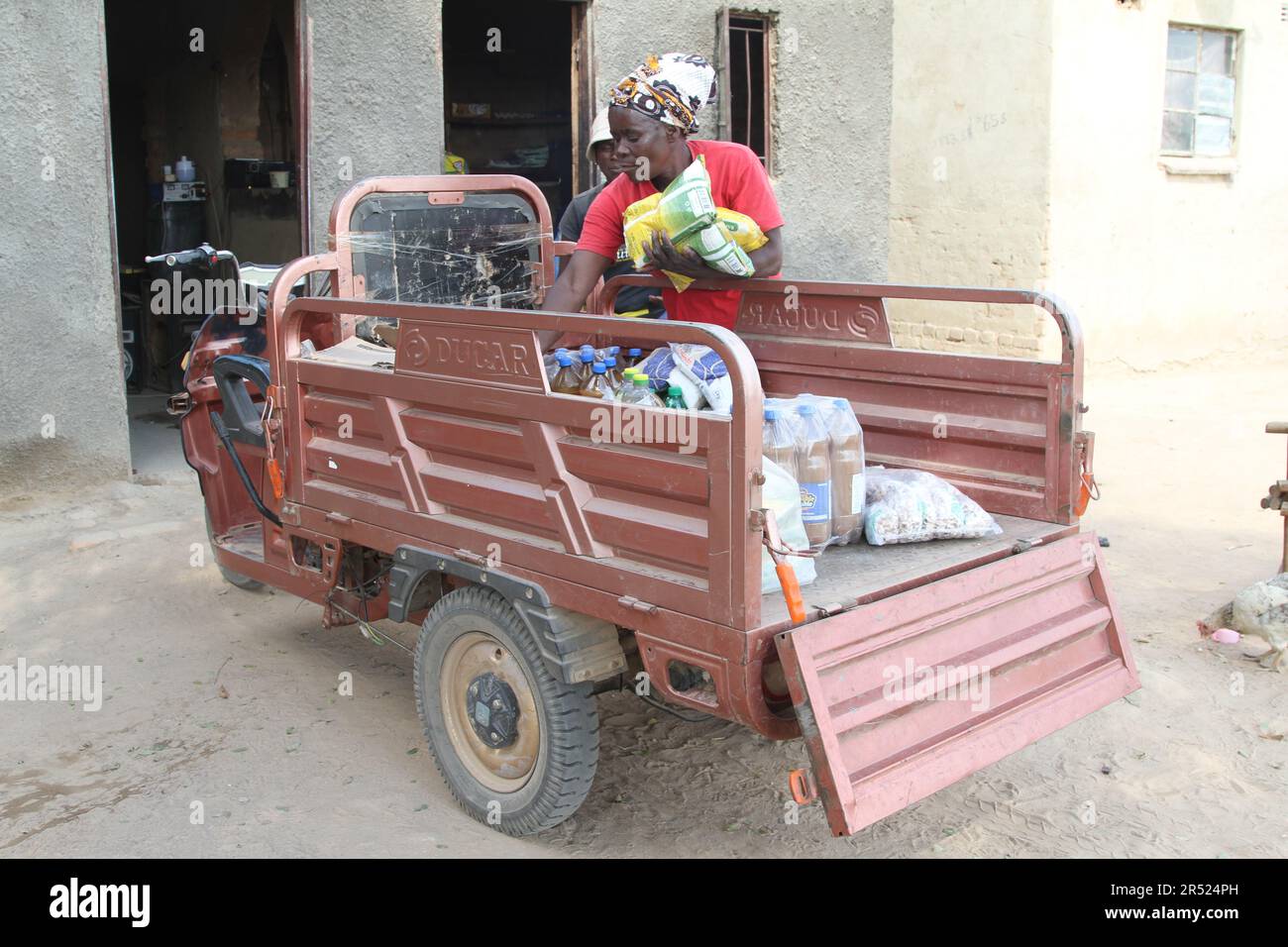 Wedza, Zimbabwe's capital Harare. 19th May, 2023. Adefi Mtambo delivers ...