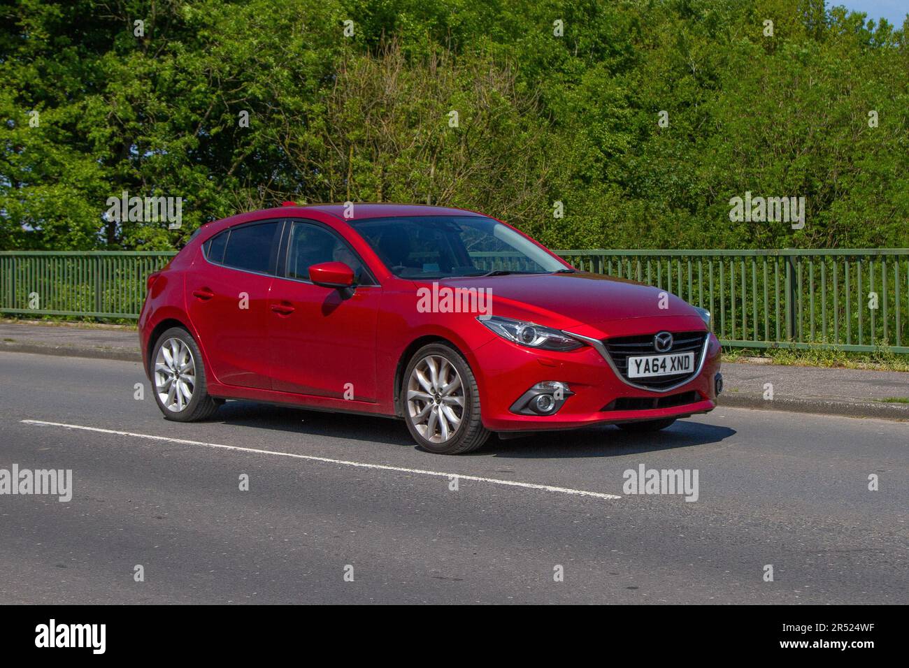 2015 Red Mazda 3 Sport NAV, SKYACTIV-G Start/Stop Red Car Hatchback ...