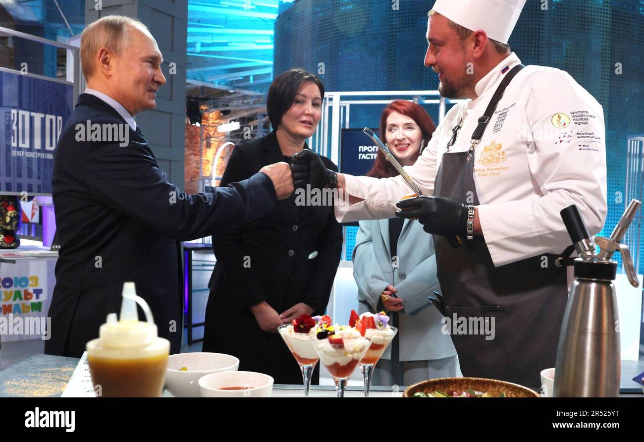 Moscow, Russia. 30th May, 2023. Russian President Vladimir Putin fist ...