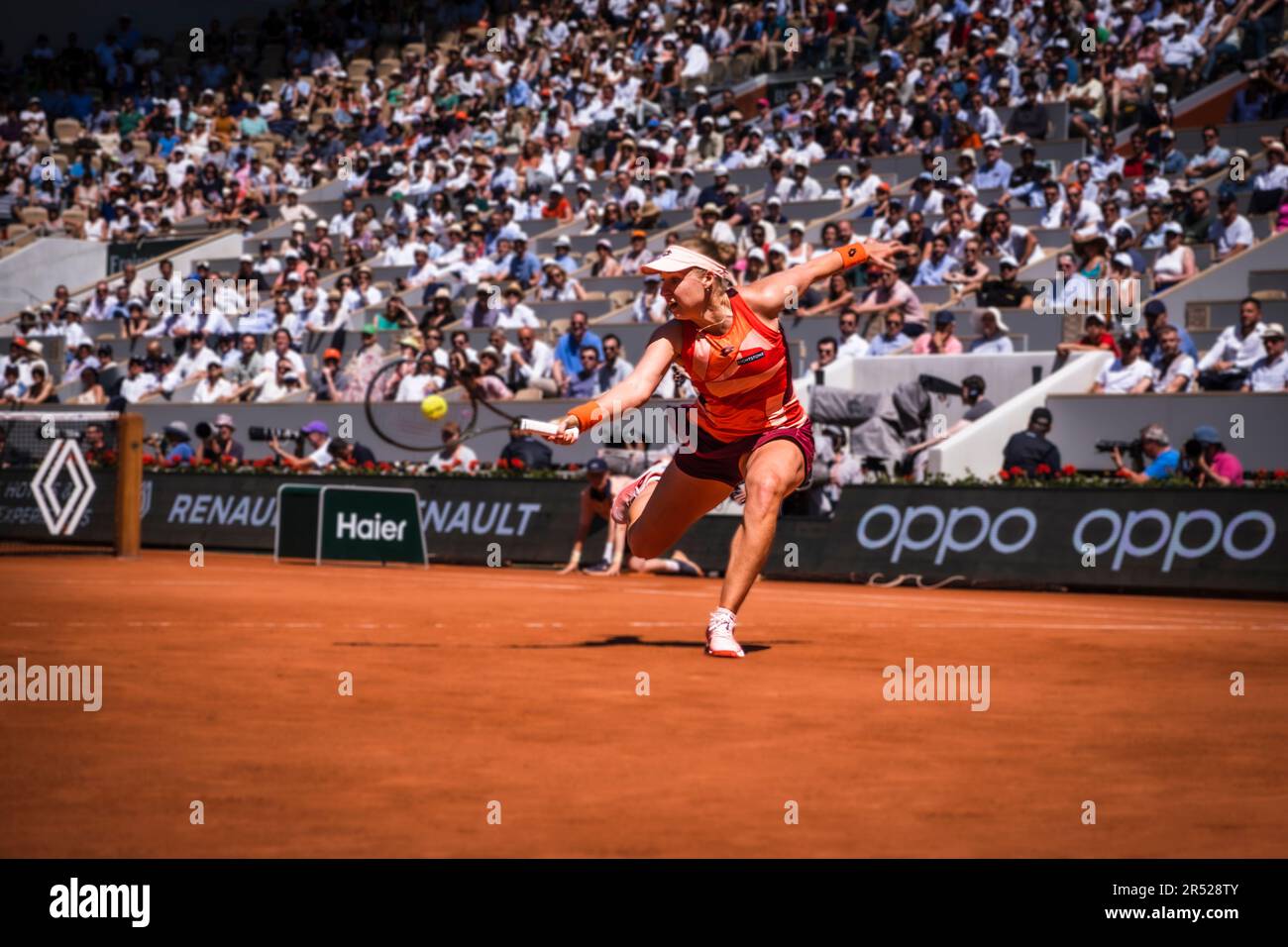 Paris, France. 31st May, 2023. Tennis player Anna Blinkova (Russia) is ...