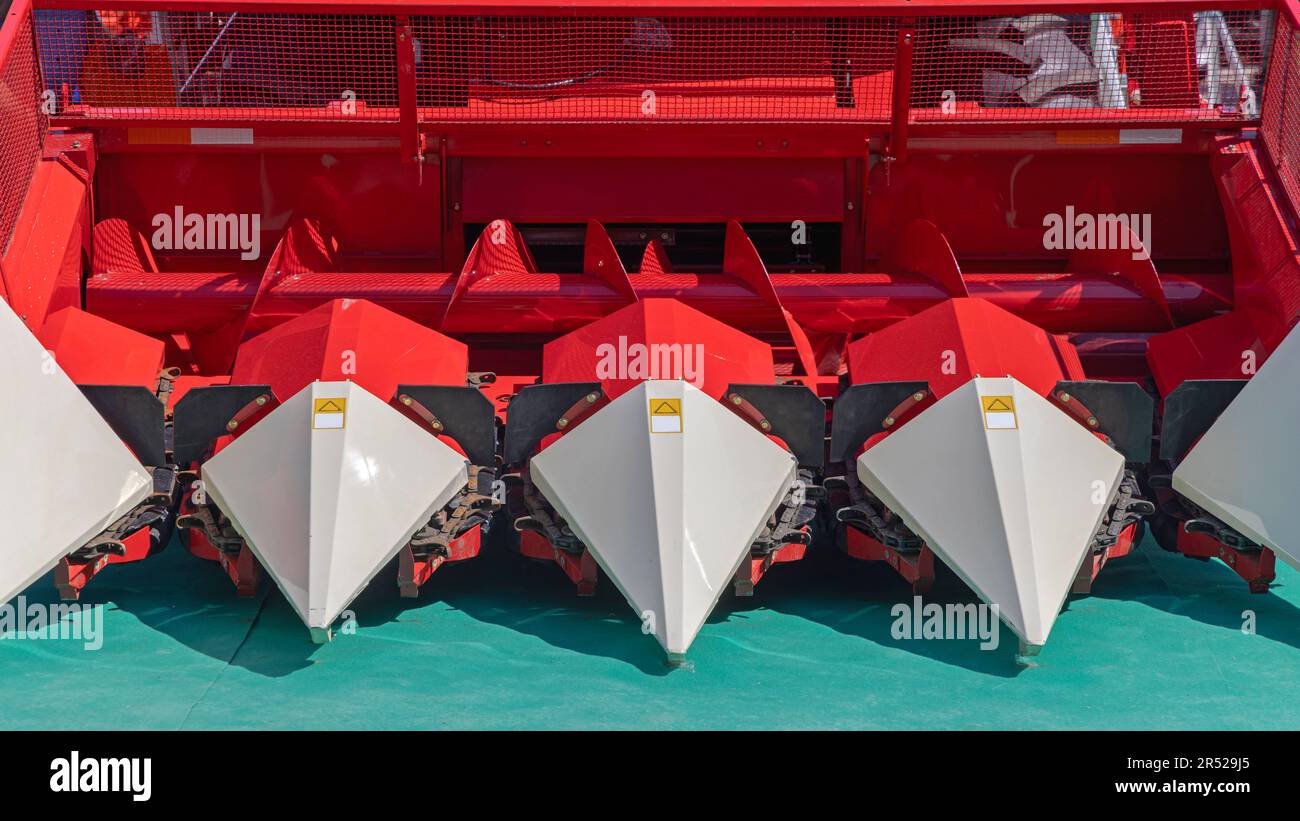 Corn Header Attachment Combine Harvester Agriculture Machine Stock ...