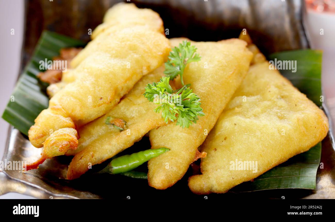 Tempe goreng or Fried Tempe, a traditional food from Indonesia made ...