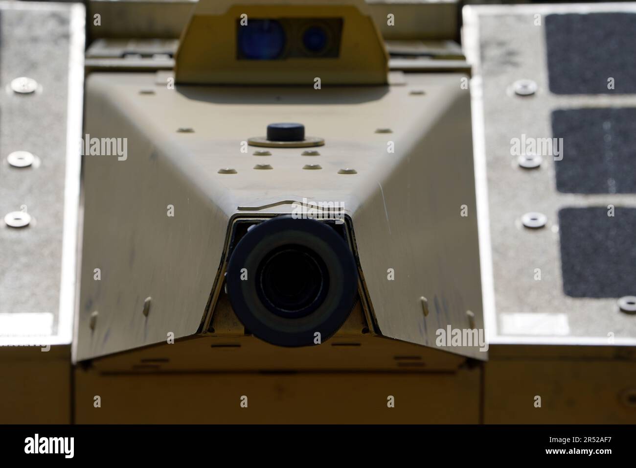 Todendorf, Germany. 31st May, 2023. View of the gun of the Mantis ...