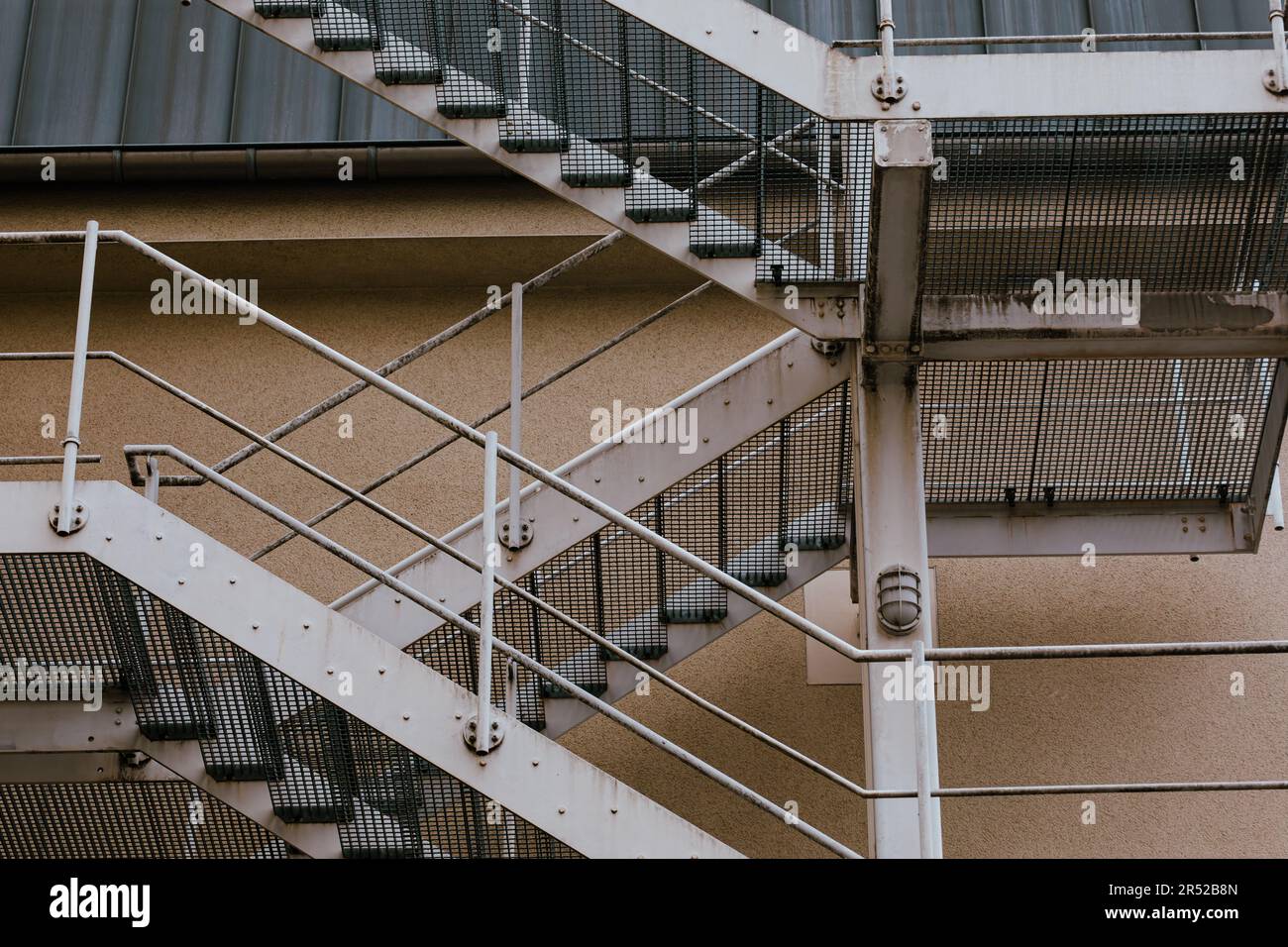 Picture of a metal fire escape Stock Photo - Alamy