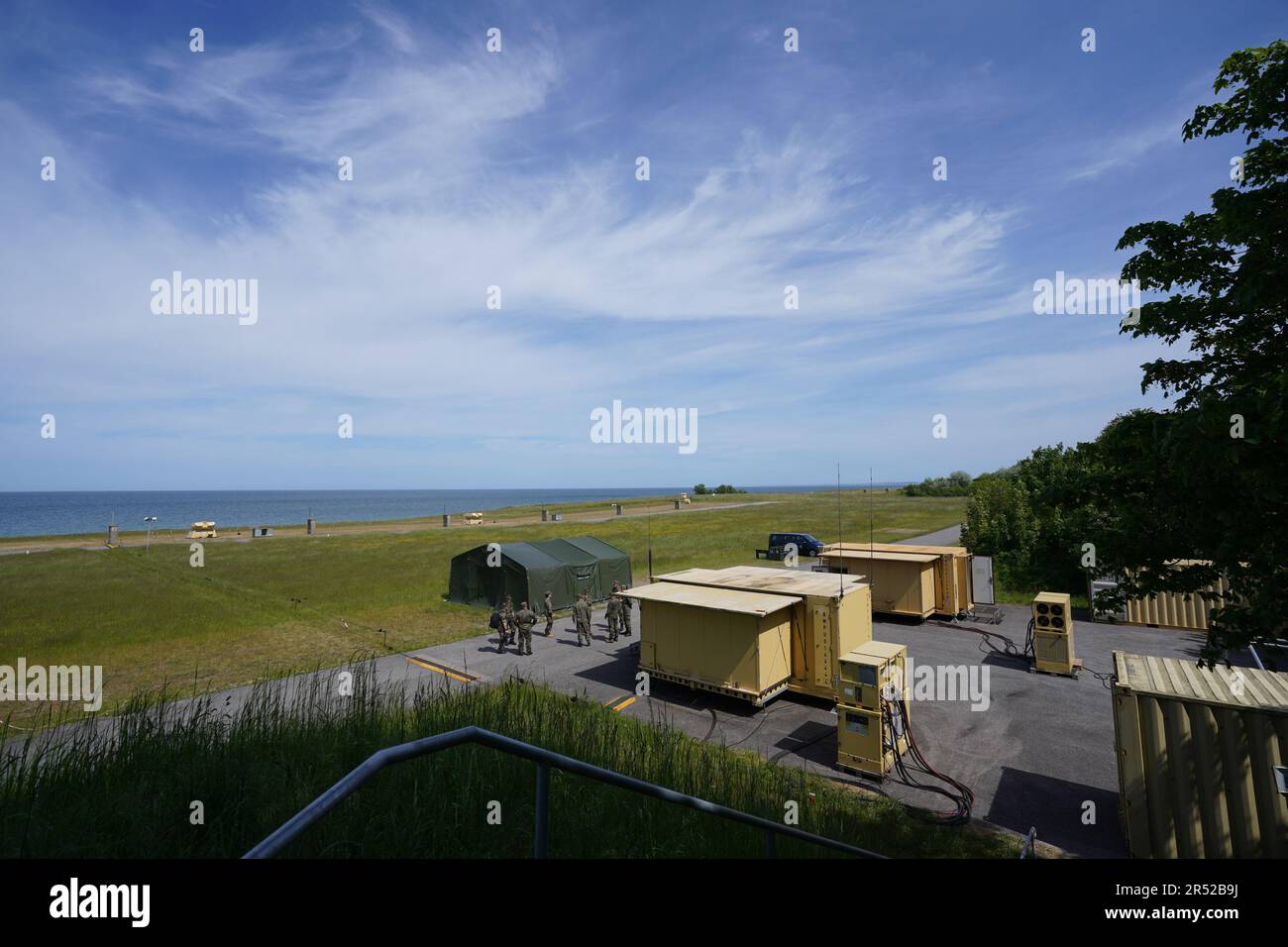 31 May 2023, Schleswig-Holstein, Todendorf: View of the control and ...