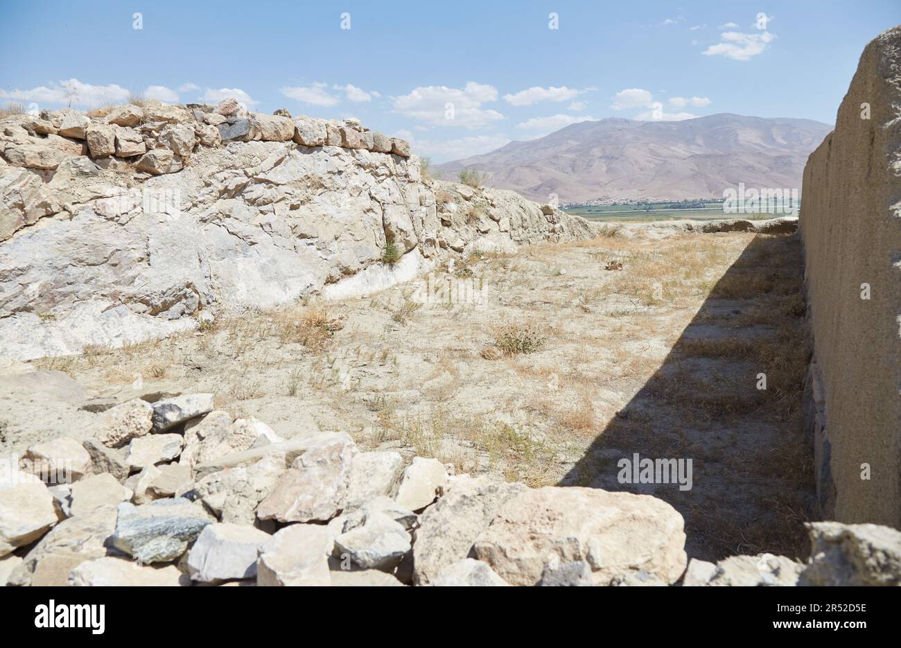 The ancient Urartian fotress of Cavustepe, outside of Van in eastern ...